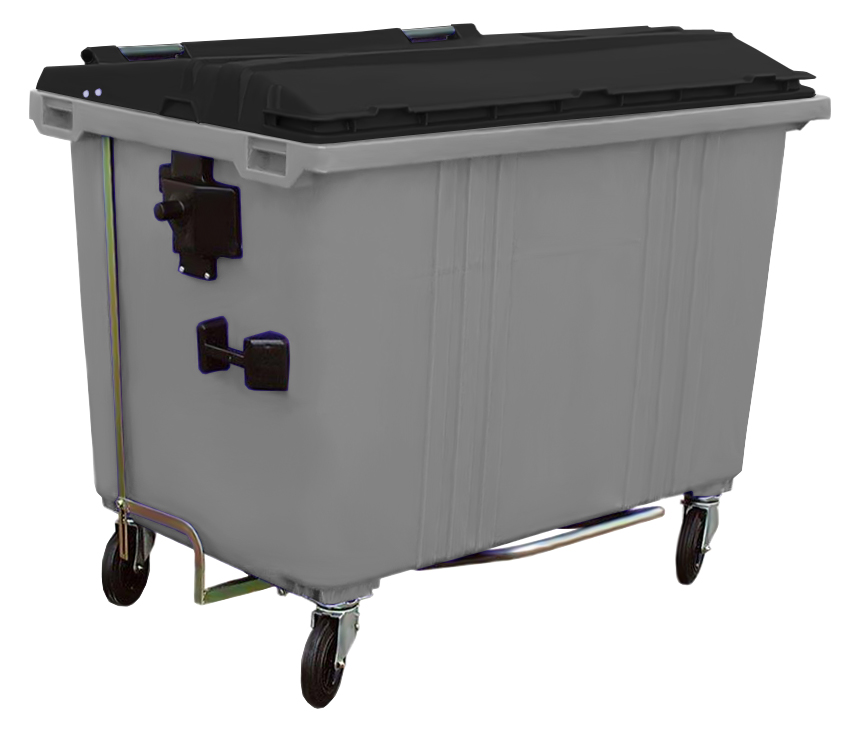 Bac plastique 1700L gris foncé/gris foncé - FM Developpement